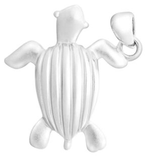 .925 Sterling Silver Leatherback Sea Turtle Pendant