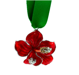 Puerto Rico Flor de Maga Christmas Tree Ornament - Coquí el Original®
